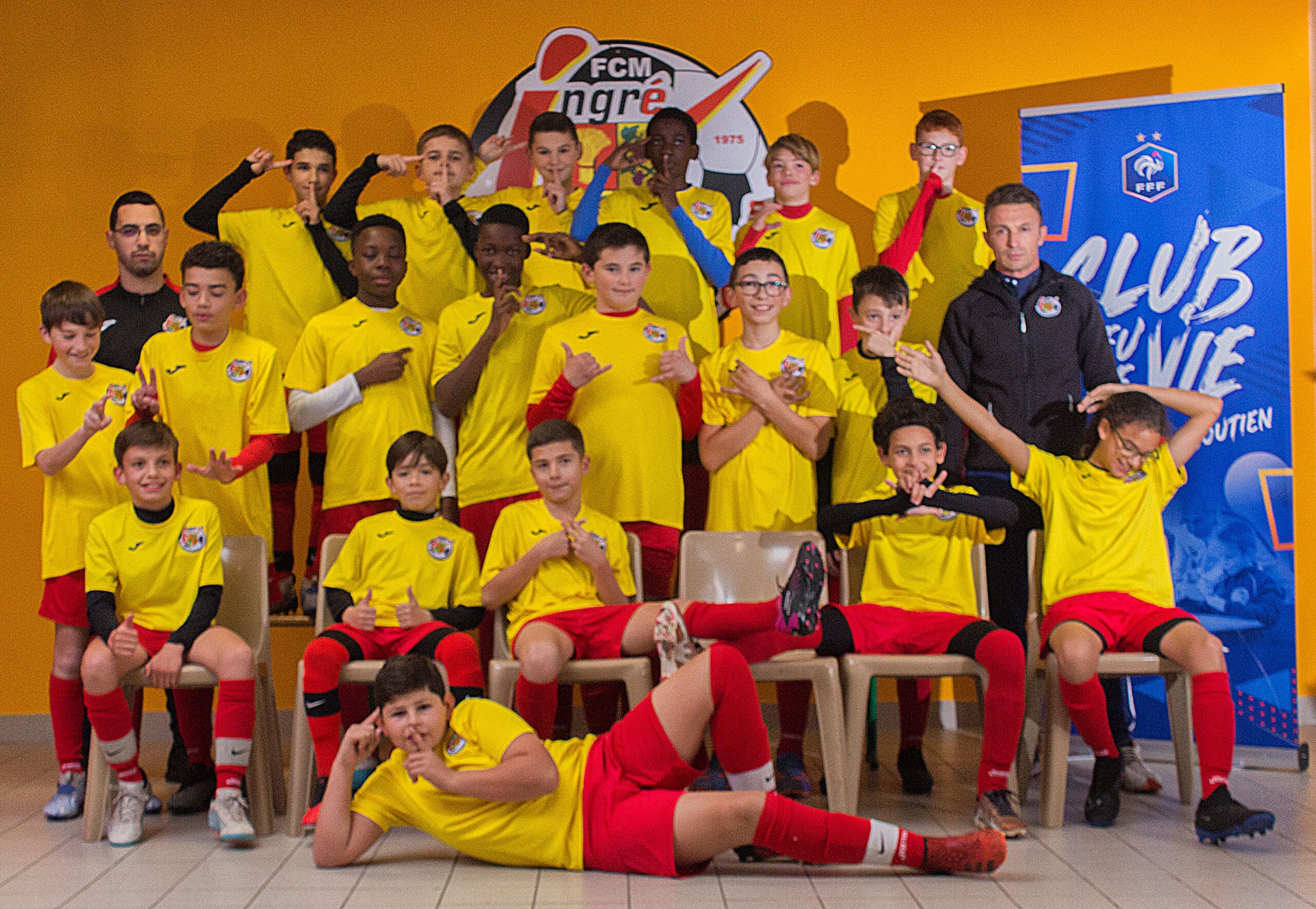 L'équipe U13.1 du FCM Ingré, club de football dans le 45